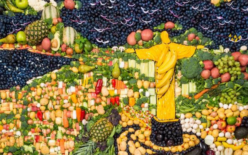 U.K.: Food artist recreates iconic Rio skyline with fruit and ...