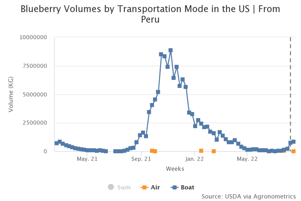 Agronometrics in Charts: Peruvian blueberry exports reaching record highs