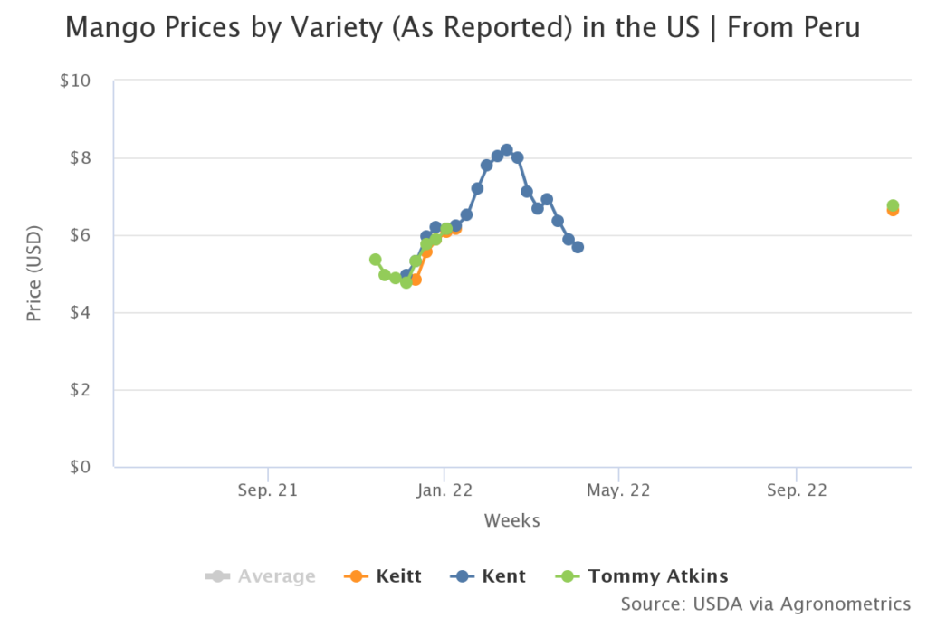 Volumes for Peruvian mangoes expected to increase by up to 25%