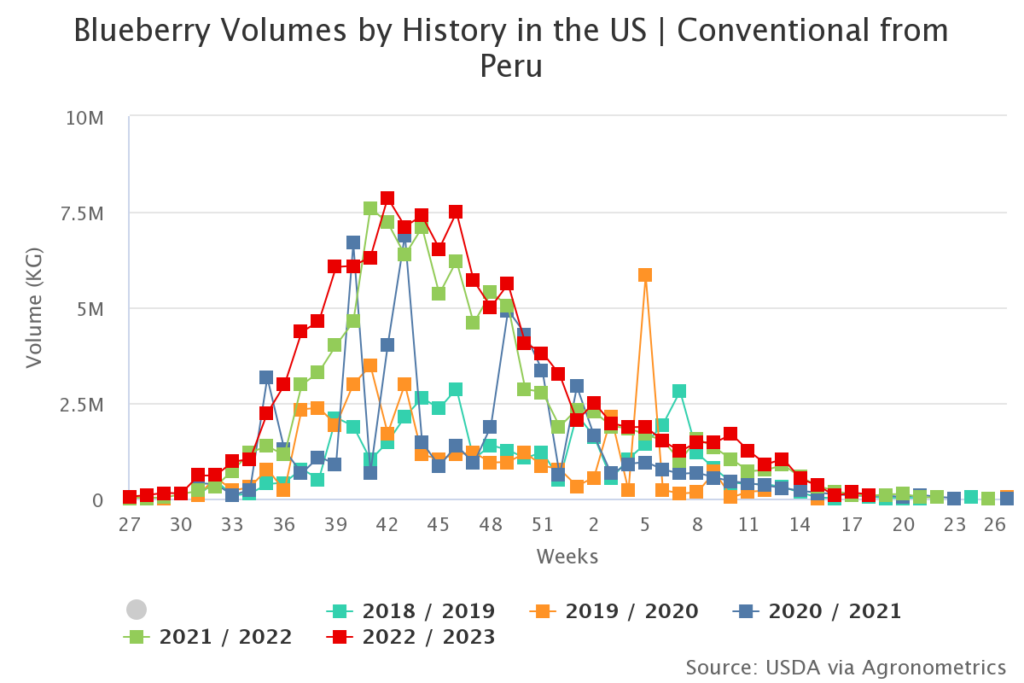 Peruvian blueberry industry sees 37% uptick in production