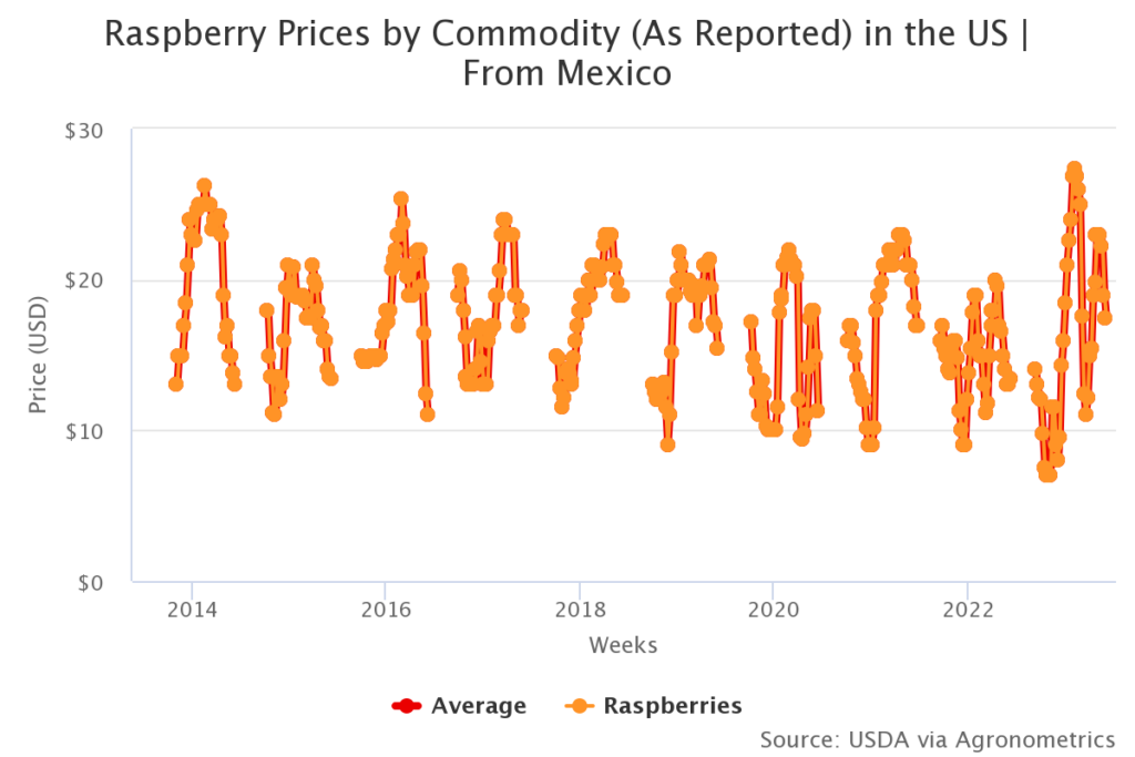 Mexican raspberry market sees staggering U.S. consumption rates