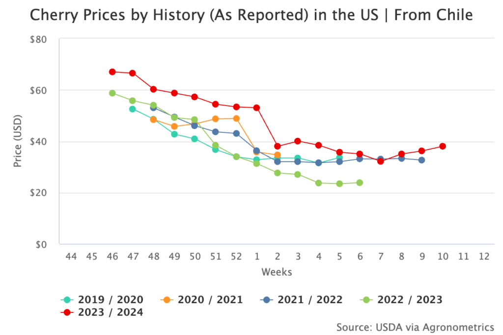 Chilean cherry production set for a 6.8% increase in 2024-25