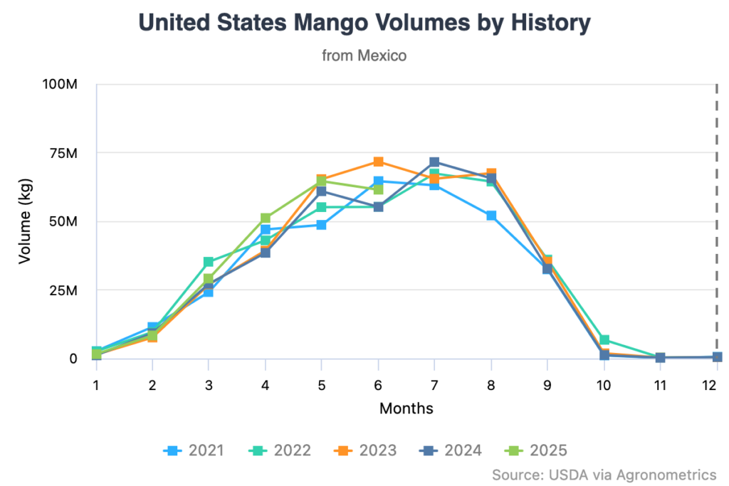 Mexico accelerates mango export diversification amid U.S. tariff fears