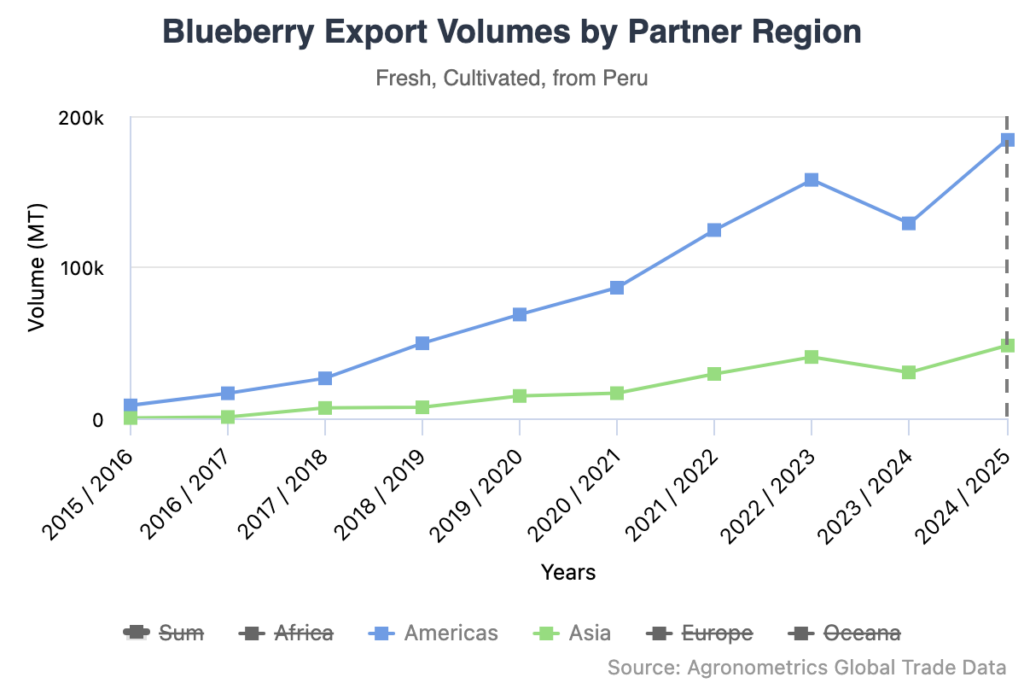 Peruvian blueberries' Asian expansion - Freshfruitportal.com