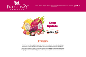 Freshway Produce’s new website offers recipes, health trends, and ...